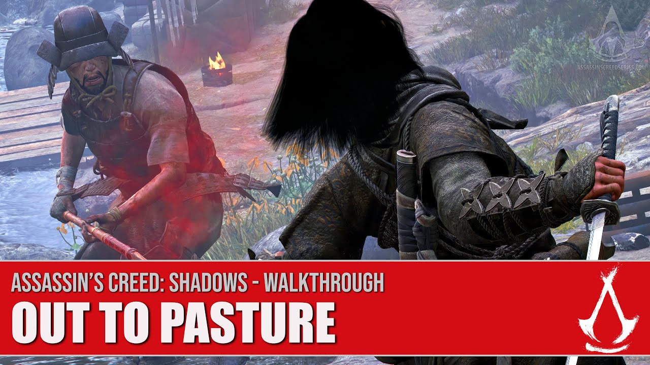 Assassin's Creed Shadows - Out to Pasture [All Possibilities] - YouTube
