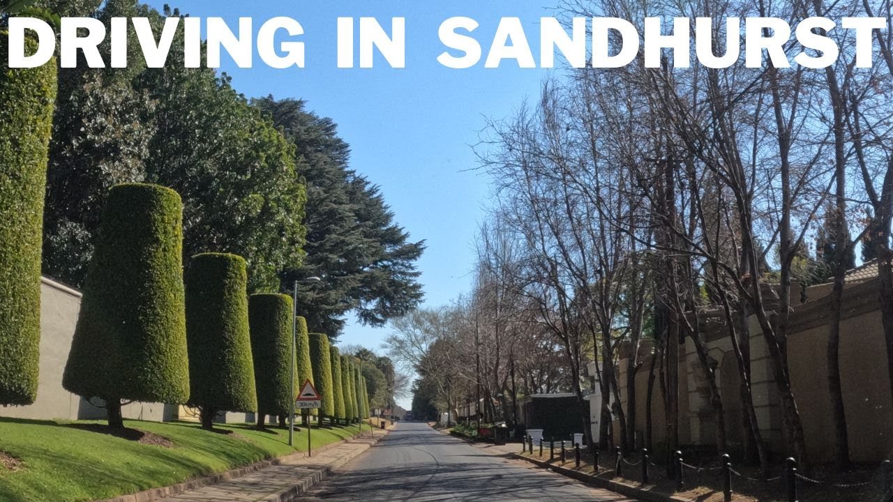 Sandhurst (Sandton) - Driving in a very weathy area - Johannesburg ...