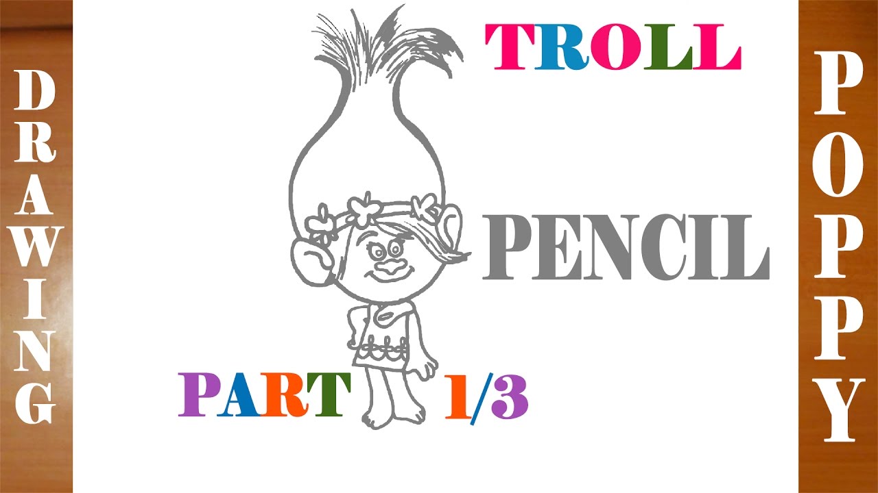 How to Draw POPPY Troll from Trolls Dreamworks Step by Step Easy ...