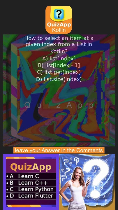 Kotlin How to select an item at a given index from a List in Kotlin ...