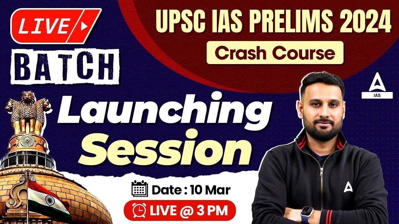 UPSC Prelims Crash Course 2024 | UPSC New Batch | UPSC Online Batch ...