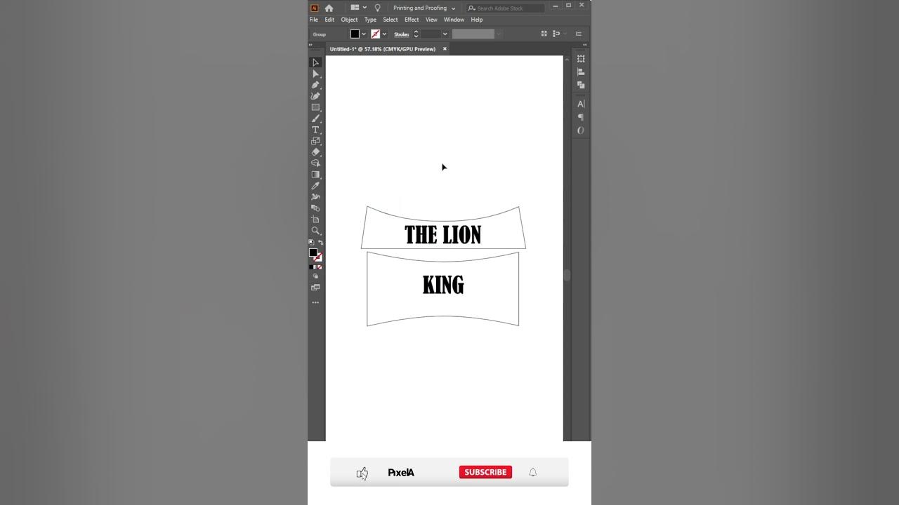 fit text into a shape in illustrator #shorts - YouTube