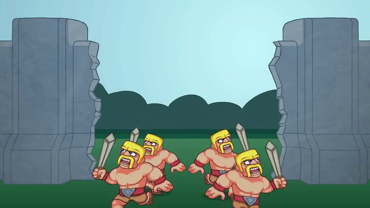 Clash of clans new animation.The barbarian raid inferno tower - YouTube