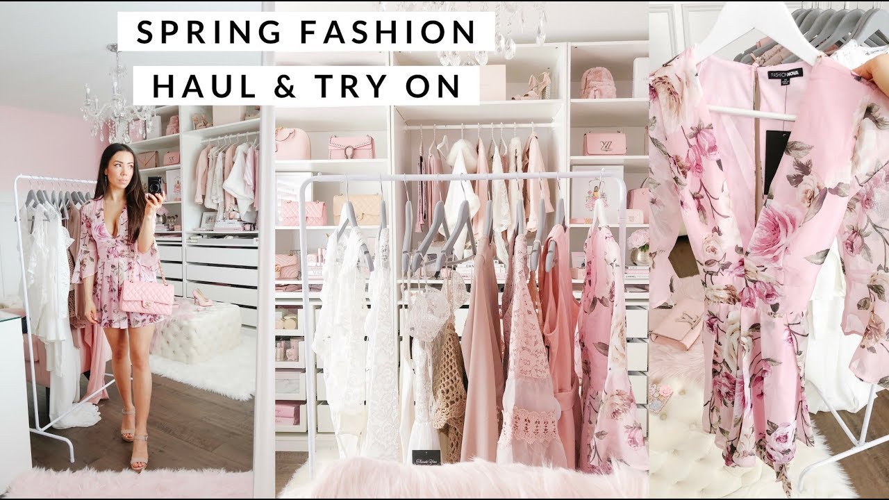 SPRING FASHION CLOTHING HAUL AND TRY ON!💕 - YouTube