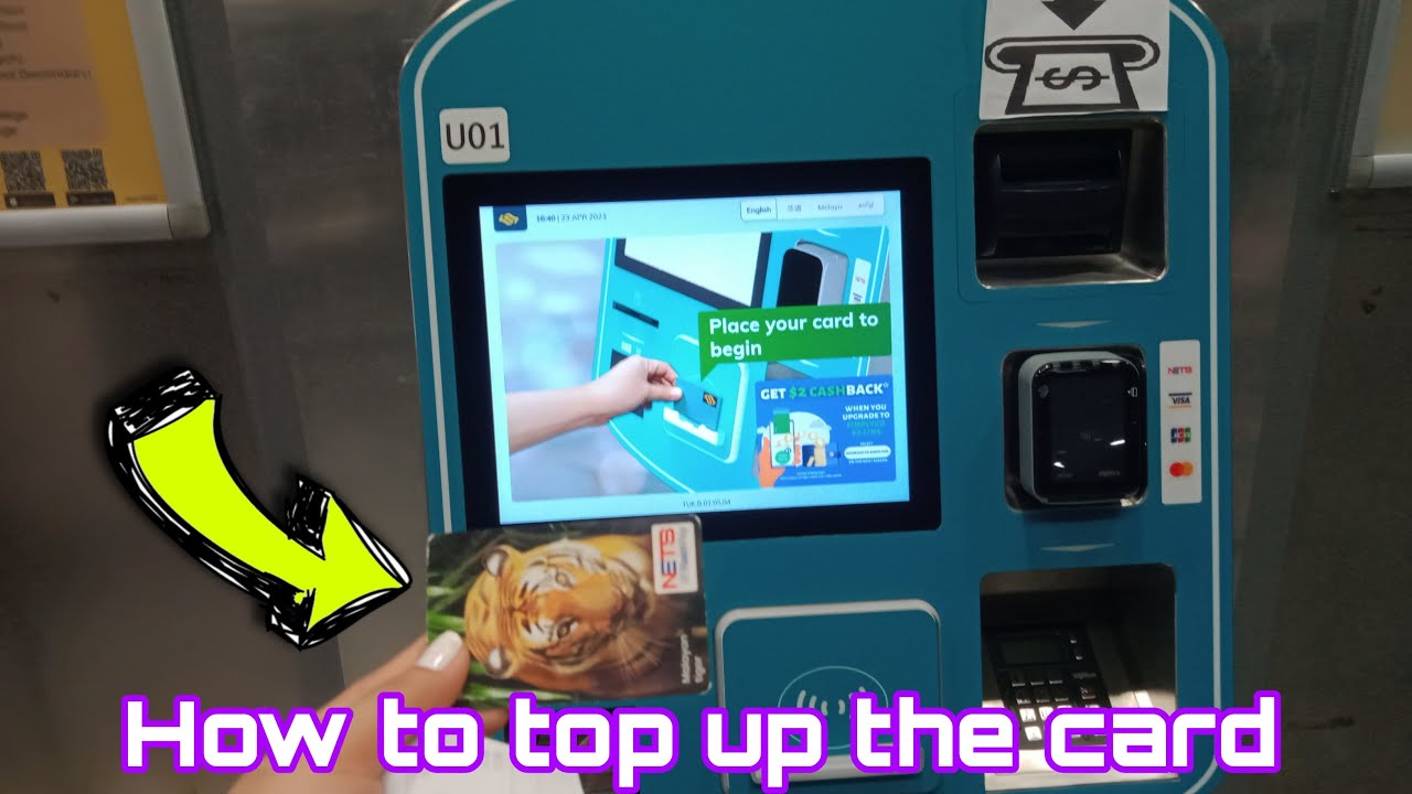 How to top up the card into the new machine. - YouTube