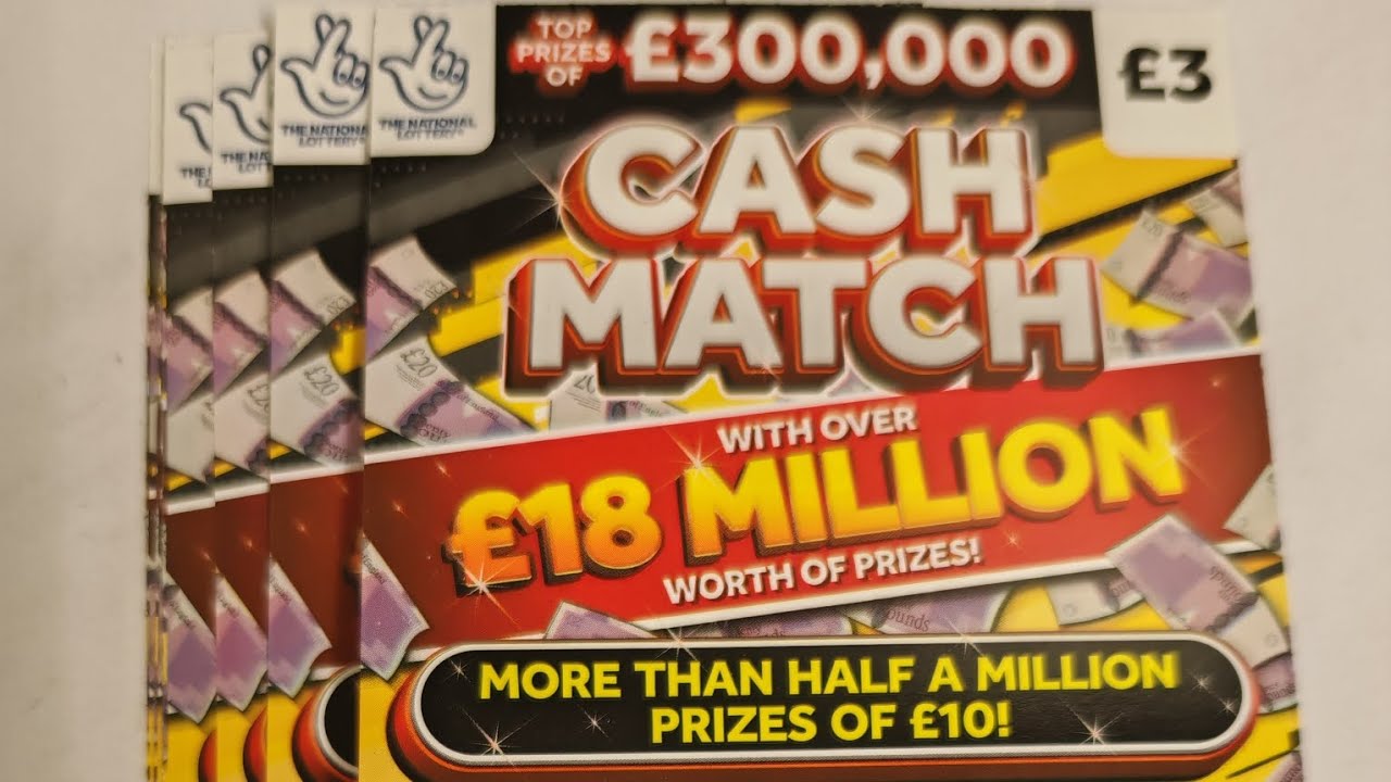 Cash match scratch cards £21 in play - YouTube