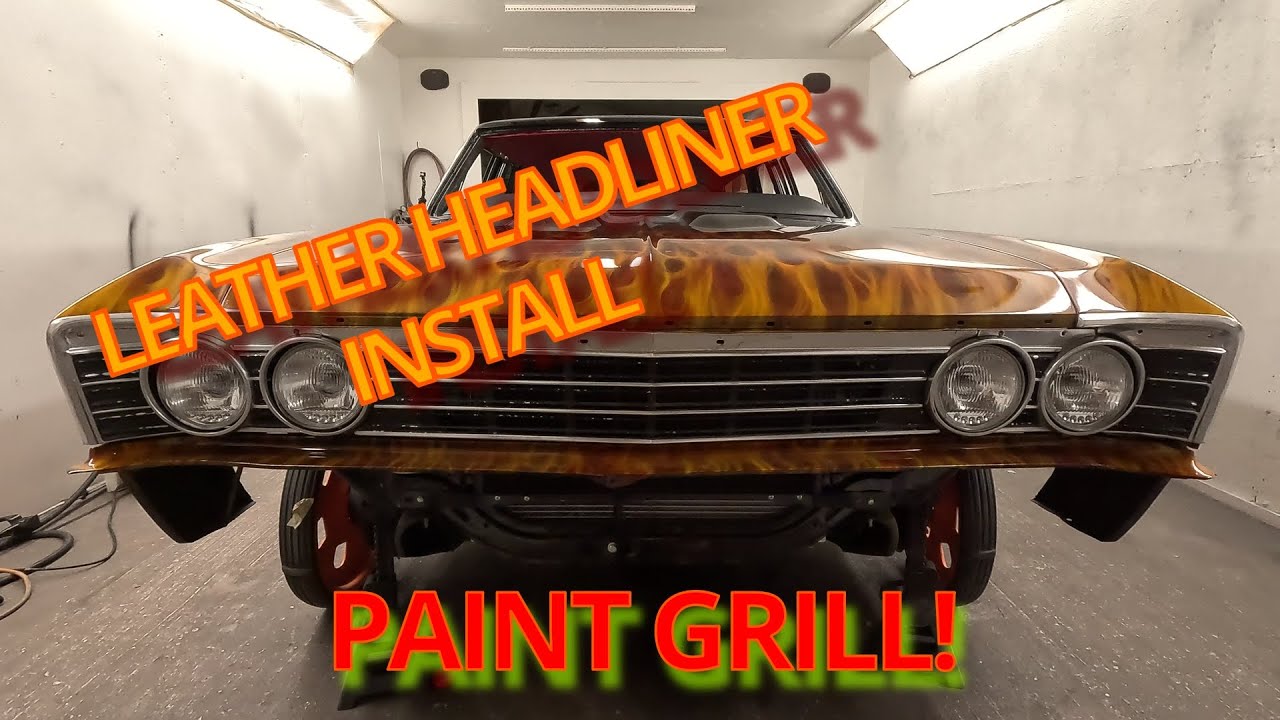 Over the fender Garage episode 11 Paint the grill! And I make and hang ...