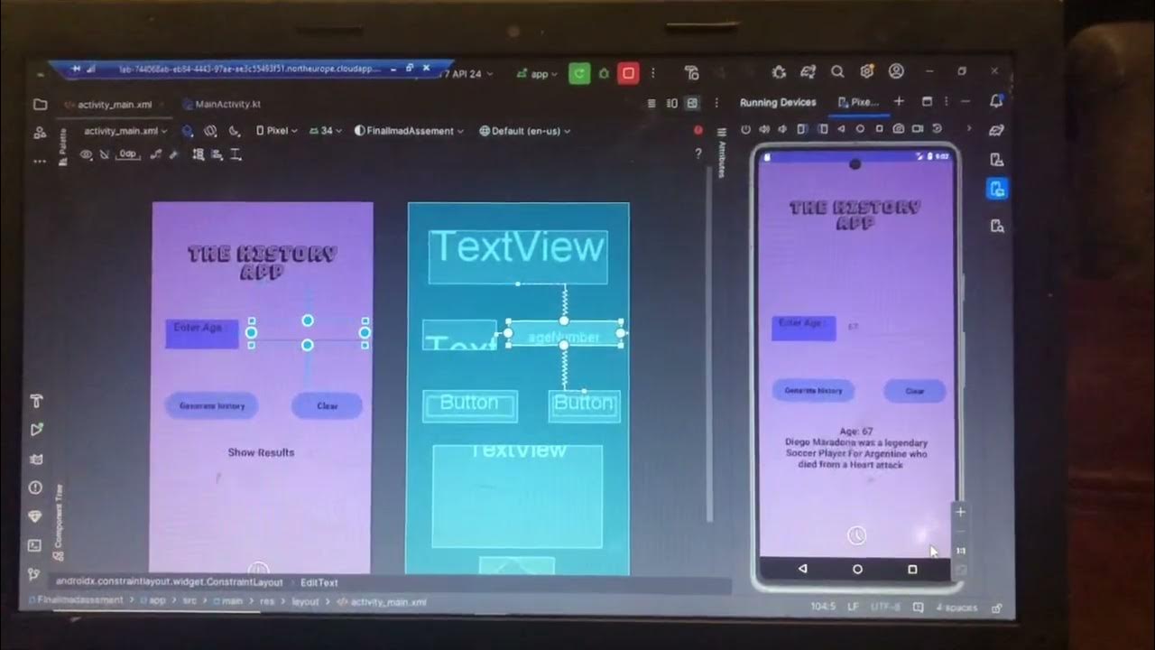 How to create an app using android studio and kotlin. - YouTube