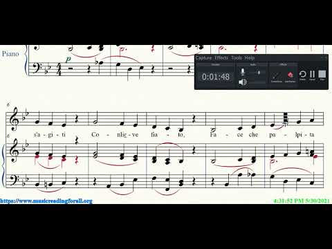 Vaccai Lesson 1 "The Scale"-Manca so lle ci ta' - YouTube