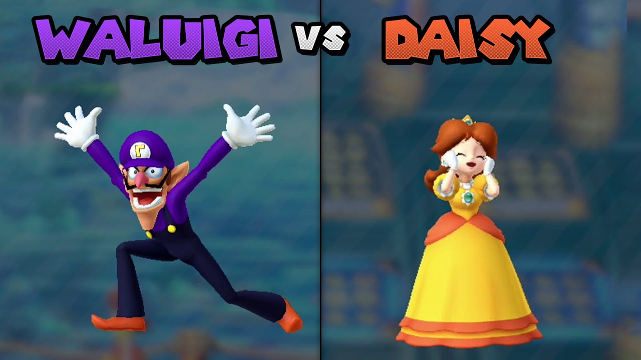 Mario Party 10 Minigames Waluigi Vs Daisy Mariogamers Youtube