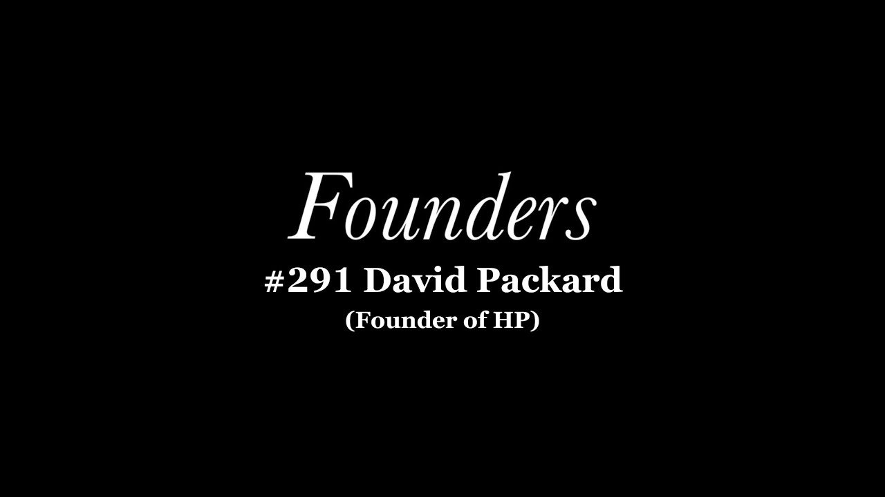 David Packard (Founder of HP) - YouTube