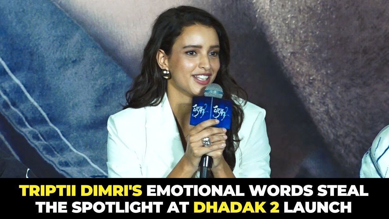 Triptii Dimri Wins Hearts With Her Honest & Heartfelt Speech at Dhadak ...