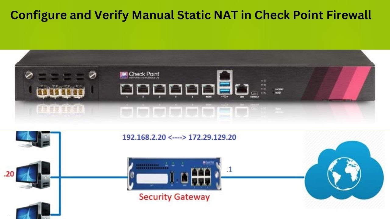 Configure and Verify Manual Static NAT in Check Point Firewall - YouTube