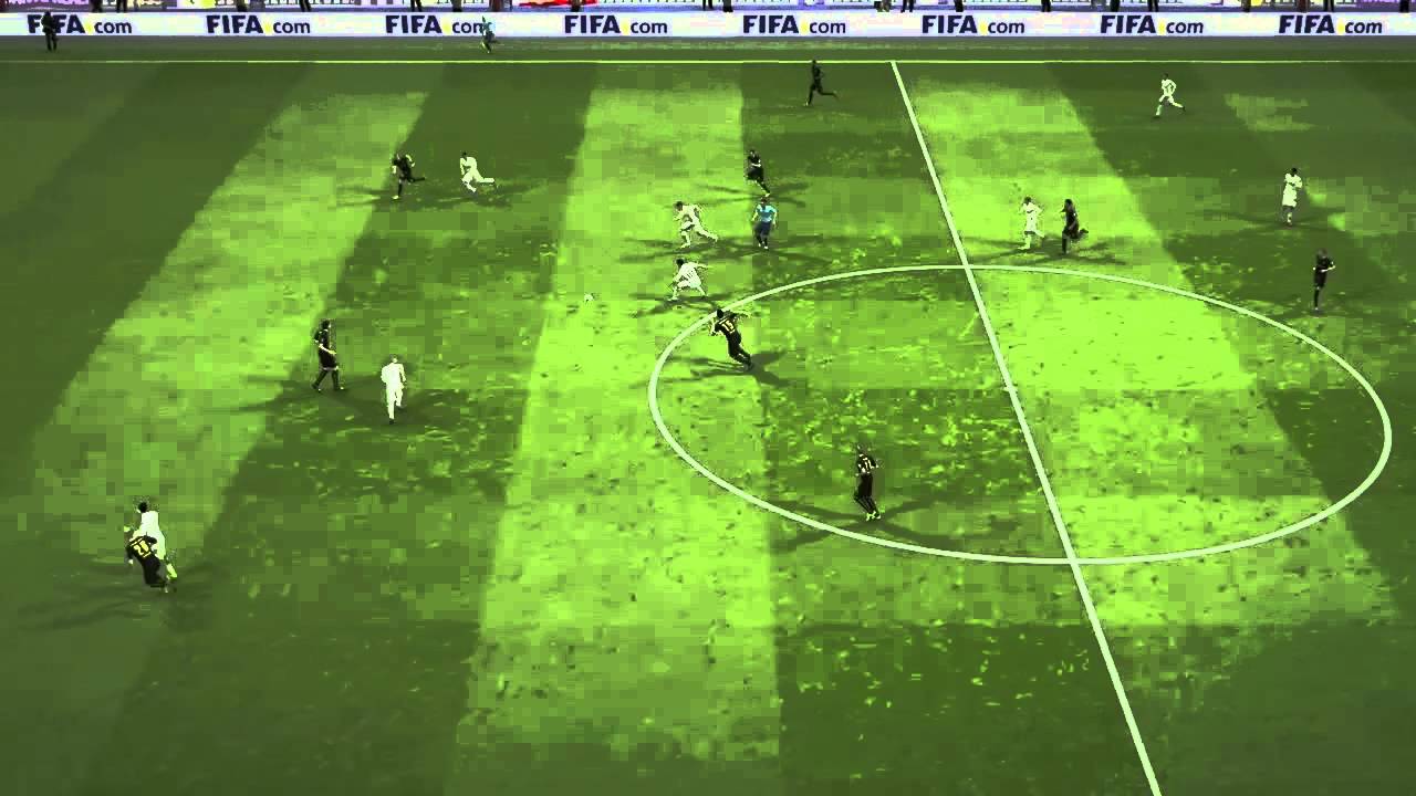 FIFA 15 - Great Through Ball & Finish - YouTube