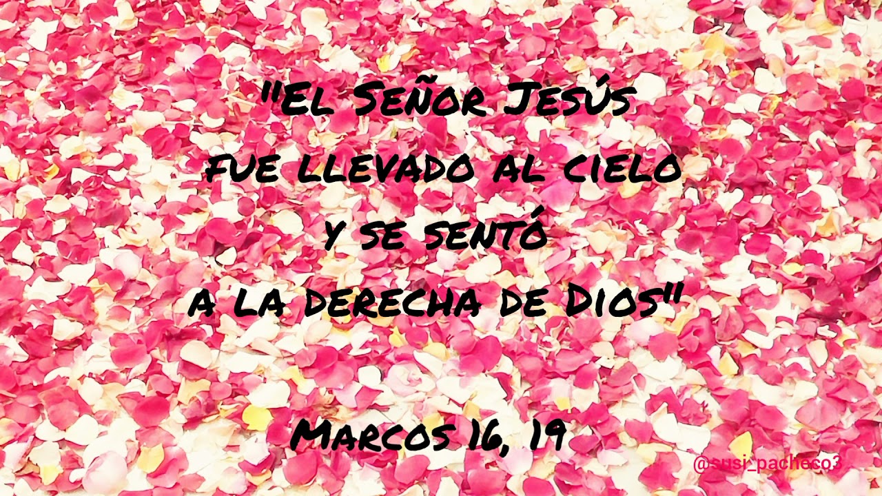Marcos 16, 19 "El Señor Jesús fue llevado al cielo y se sentó a la ...