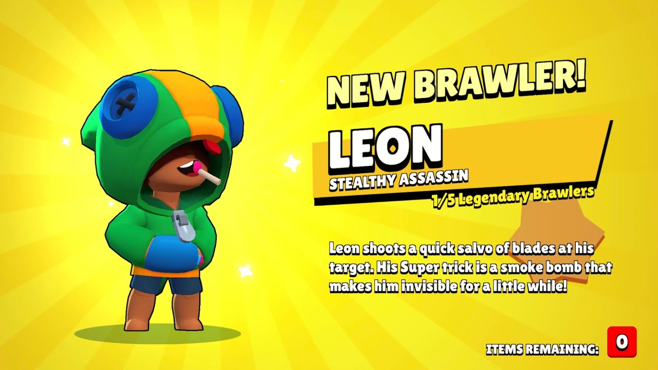 Brawl Stars | New Brawler: LEON!!! - FIRST LEGENDARY! - YouTube