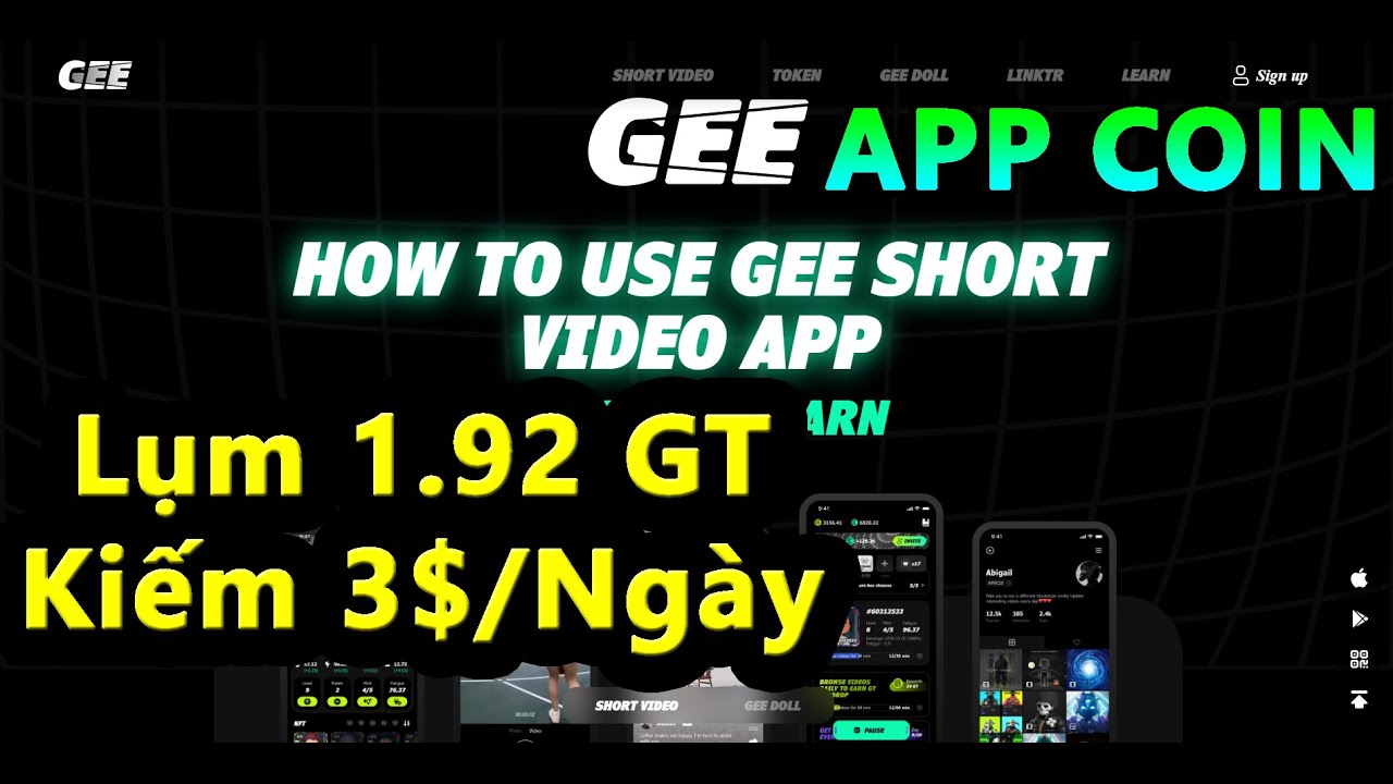 Gee App # Dự Án Web3 Kiếm Token GT Miễn Phí Mỗi Ngày - YouTube