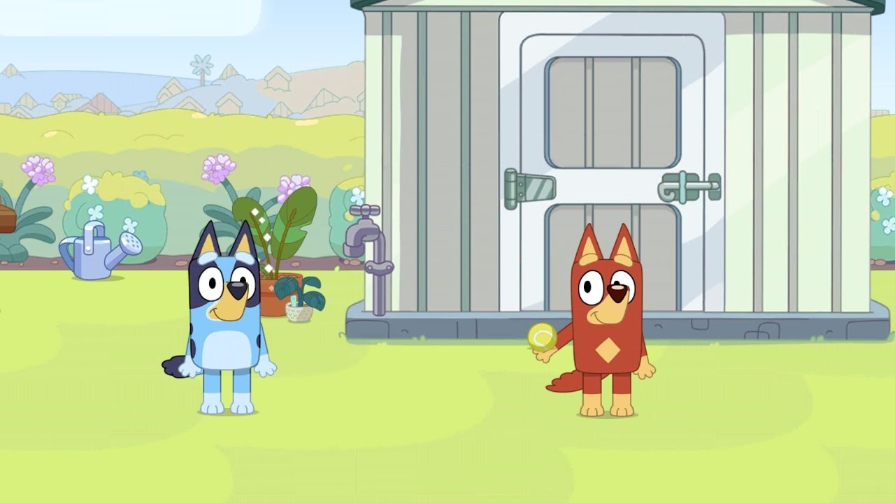 Bluey and Rusty Playing Catch Ball Game 04 - YouTube