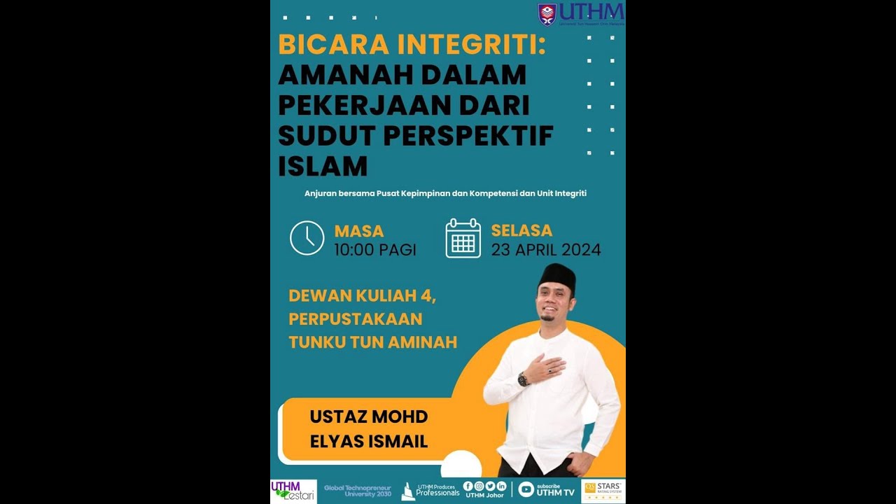 Program Bicara Integriti Amalan dalam Pekerjaan dari Sudut Perspektif ...