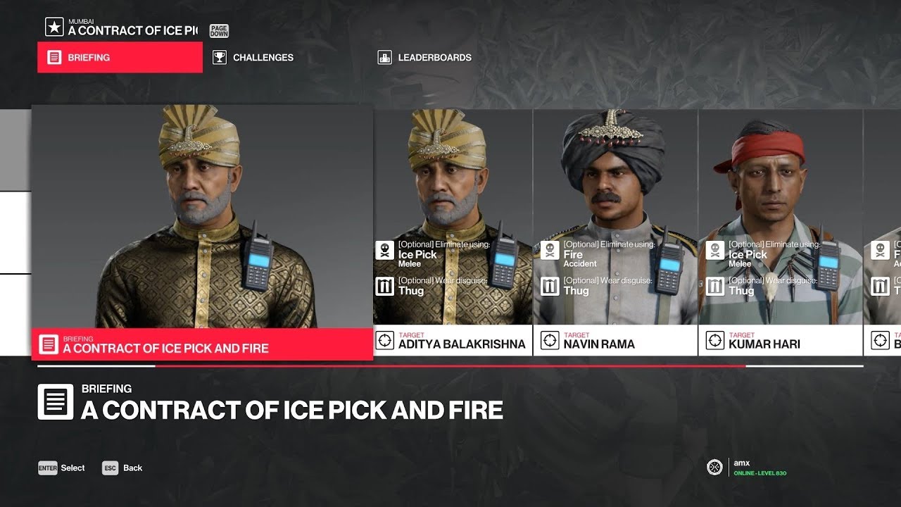 Hitman 2 - Featured Contract: A Contract of Ice Pick and Fire (SA ...