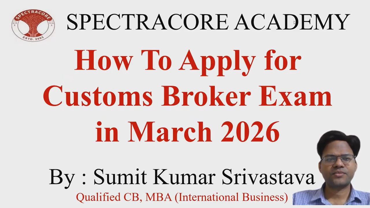 How to Apply for CBLR Customs Broker Exam in March 2026 - YouTube