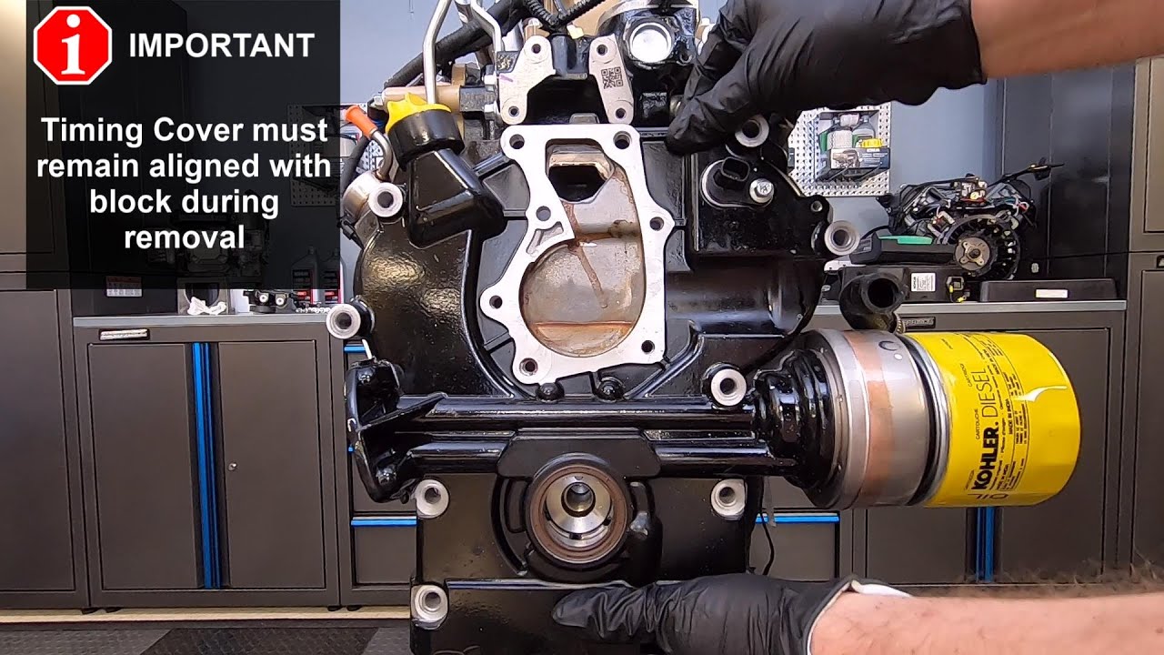 KSD Timing Cover Removal - YouTube