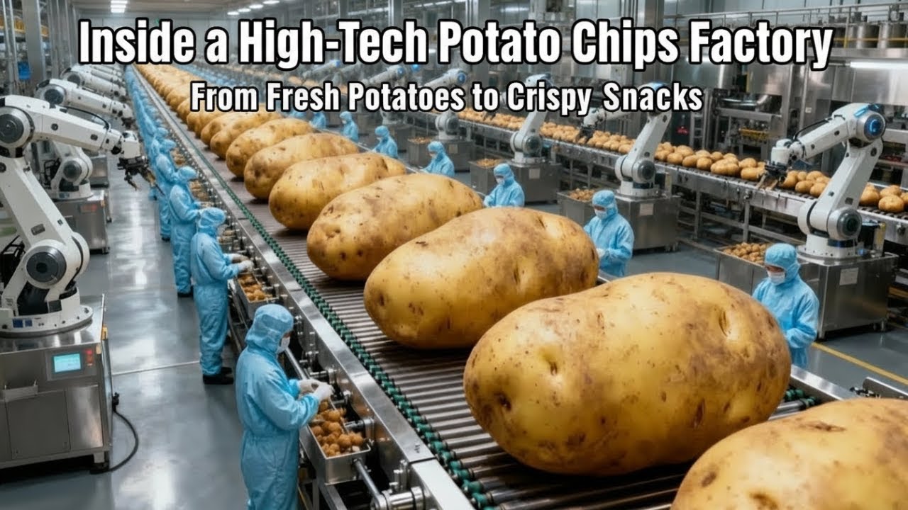 Inside a High-Tech Potato Chip Factory: From Fresh Harvest to Crispy ...