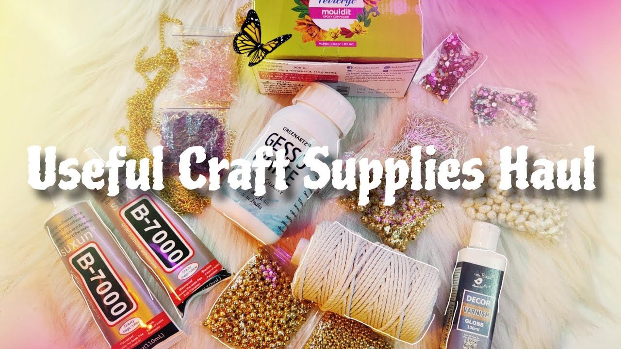 *Useful* Craft & Jewellery Supplies HAUL 🩷 // Unboxing Meesho Craft ...