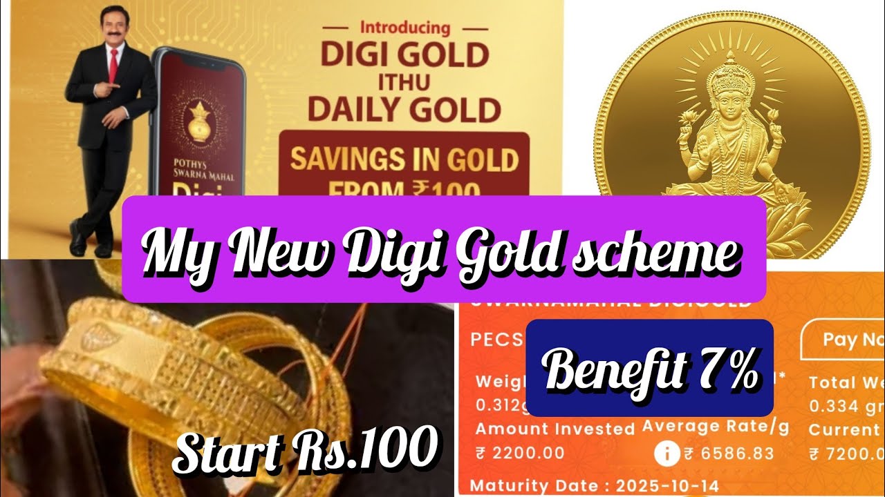 My New Digi gold in Pothys swarna mahal start Rs.100 saving ||சென்னையில ...