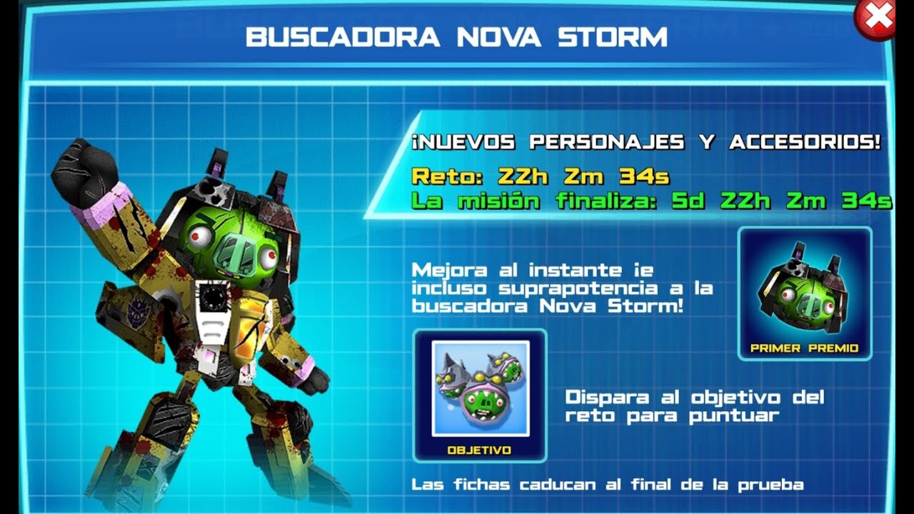 angry birds transformers new event of seeker nova storm dia 1 (seeker nova storm) - YouTube