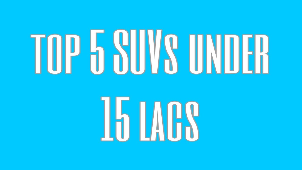 top 5 SUVs under 15 lacs #tata #hyundai #marutisuzuki #skoda # ...