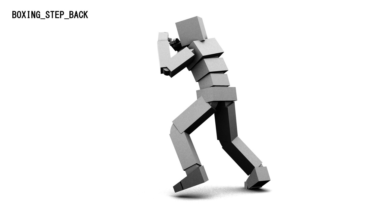 3D Animation training BOXING : STEP BACK - YouTube