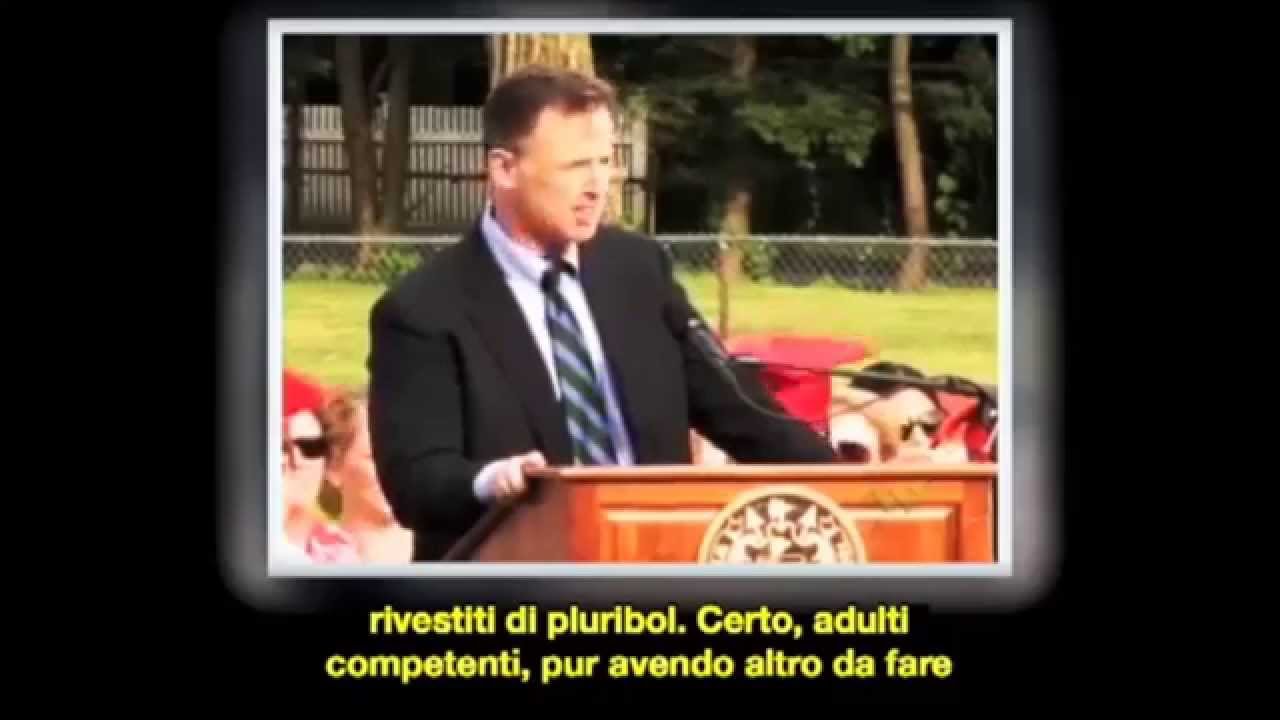 RAGAZZI, NON SIETE SPECIALI! Il discorso di David McCullough Jr. - YouTube