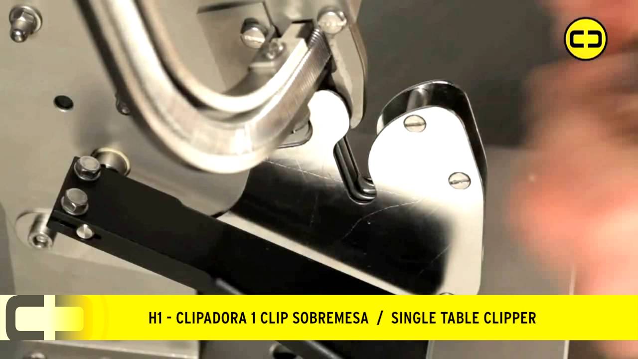Clipadora 1 clip sobremesa H1 / Single table clipper - YouTube