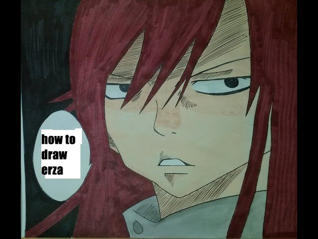 Fairy Tail Erza Drawing Face