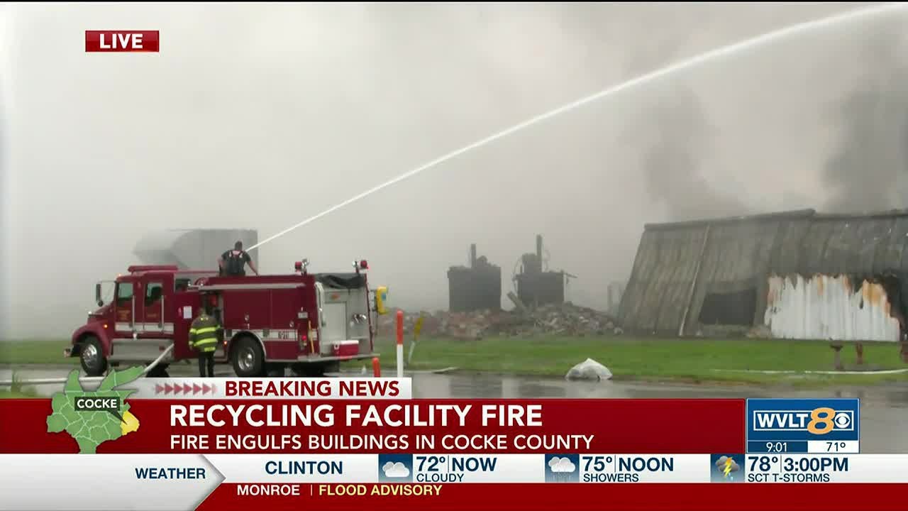 Fire breaks out at Scott Plastics in Newport - YouTube