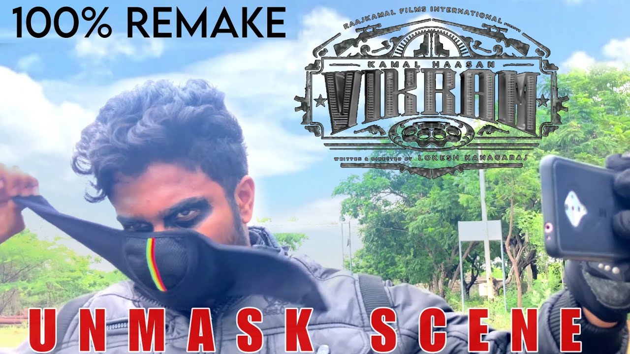 Vikram-Ghost unmasked scene | [Remake] - YouTube