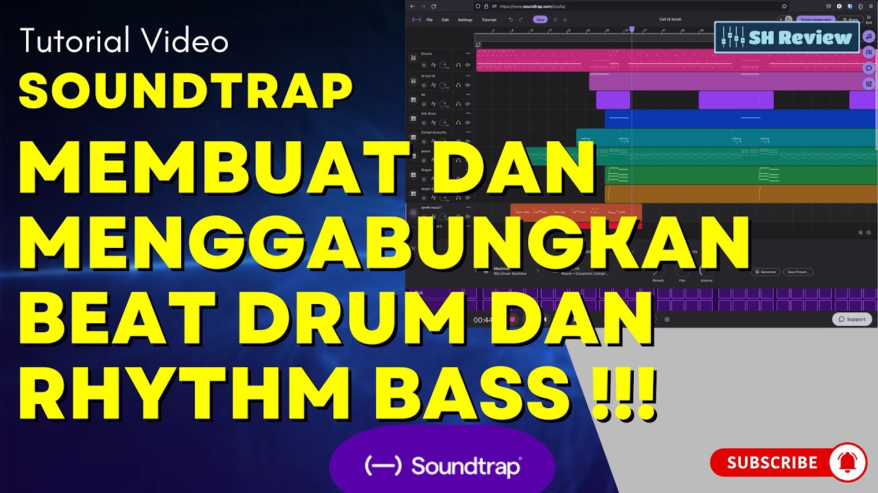 MEMBUAT BEAT DRUM DAN MENGGABUNGKAN RYHTHM BASS DI SOUNDTRAP !!! #tutorial #soundtrap - YouTube