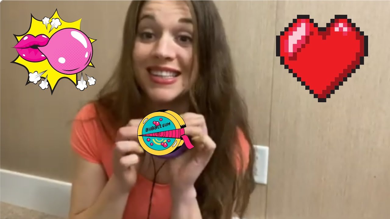 ASMR Perler beads (Pixel Art) & Bubble Gum Blowing n Chewing for ...