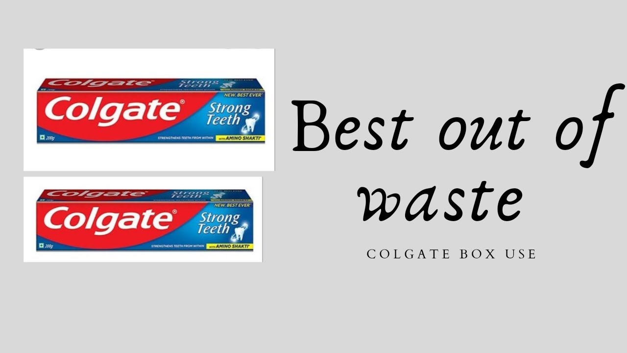#colgateboxuse|| Best out of waste ideas |colgate box best use| super ...