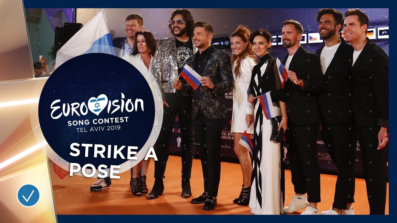 STRIKE A POSE: Eurovision Stars show their best poses on the orange ...