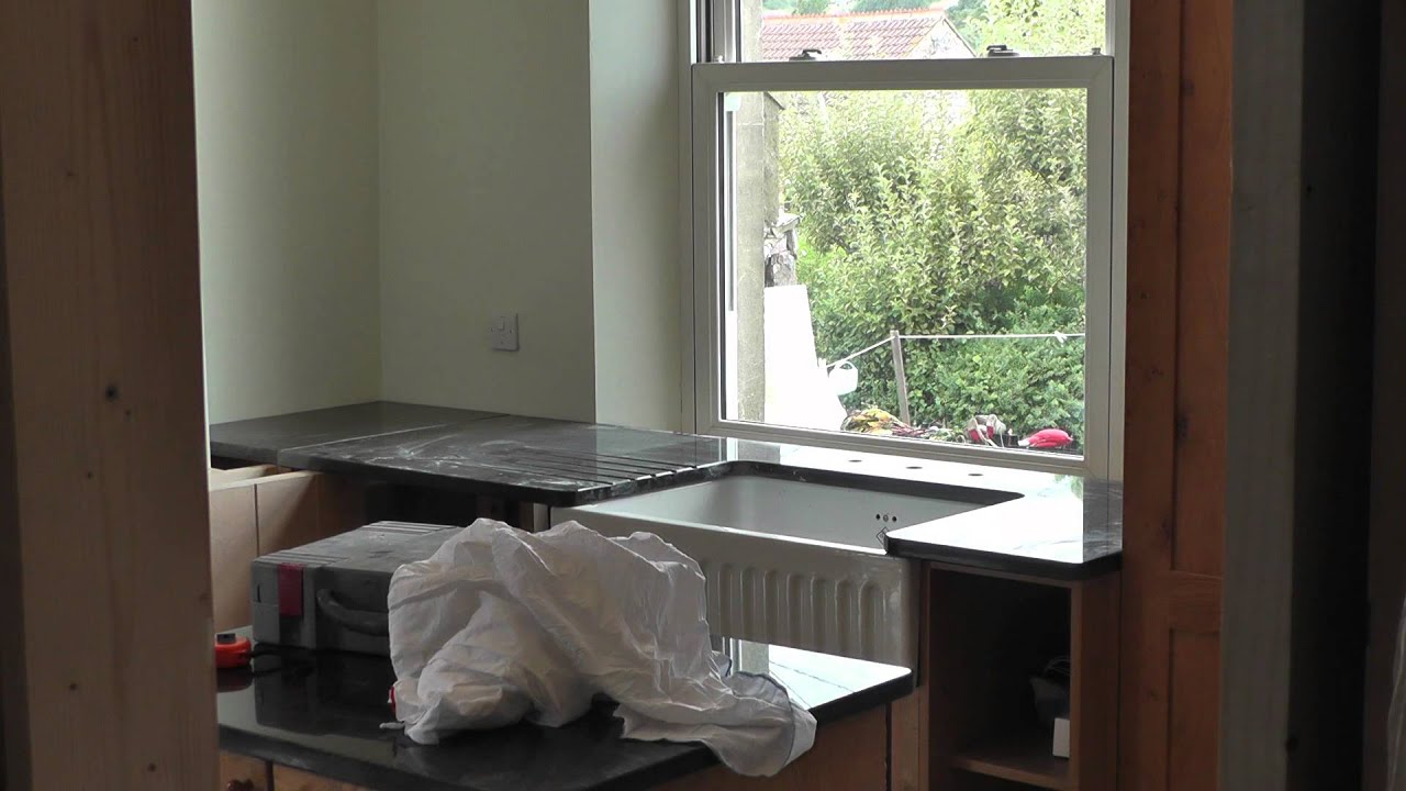 Kitchen Renovation 14.0 - Fitting Granite Worktops - YouTube