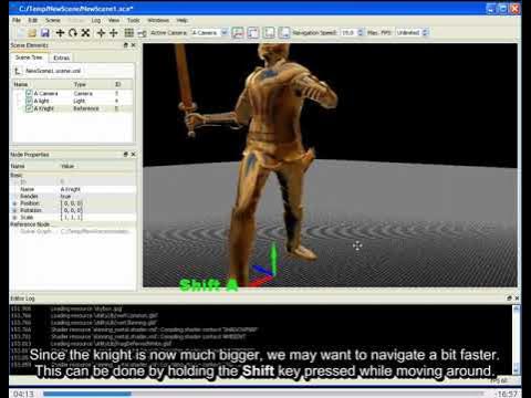 Horde3D Editor Tutorial from 2009 - YouTube