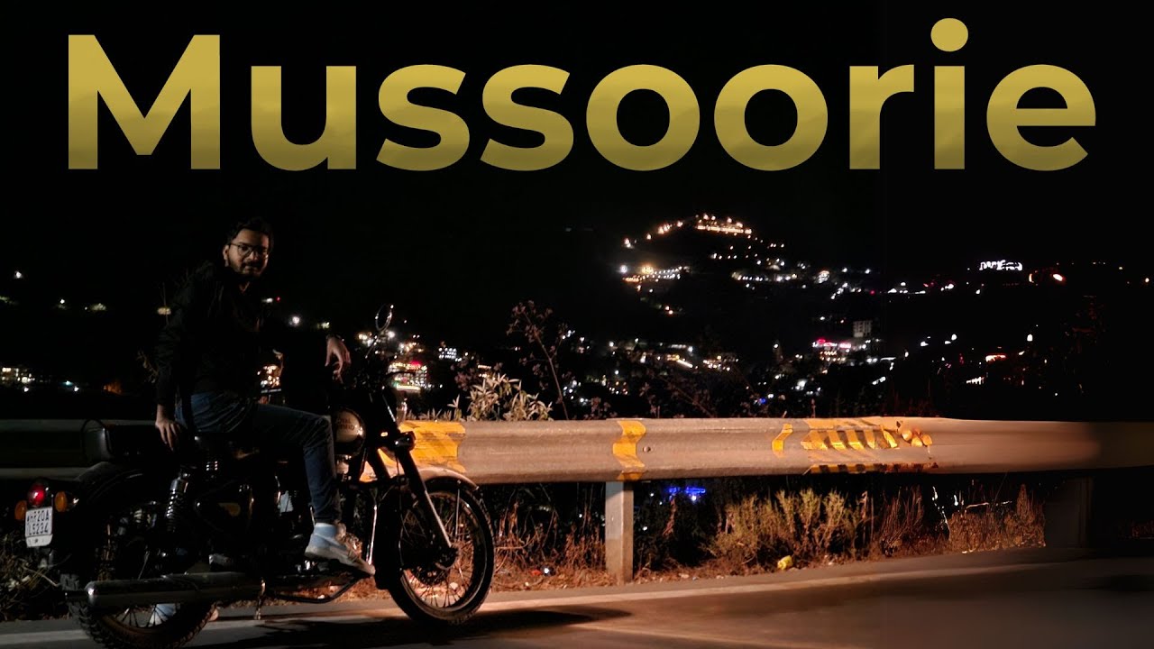 Mussoorie Bullet Pe Ghumte Hai🏍| George Peak⛰| Landour Bazaar🌆 ...