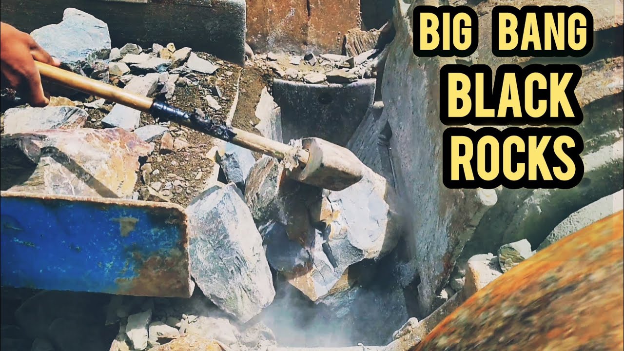 Amazing Quarry Primary Rock Crushing Process | Hard Black Rock Crushing ...