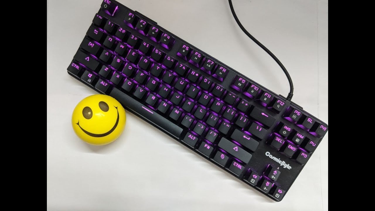 Cosmic Byte CB-GK-16 Firefly RGB Ten-Keyless Mechanical Keyboard Review ...