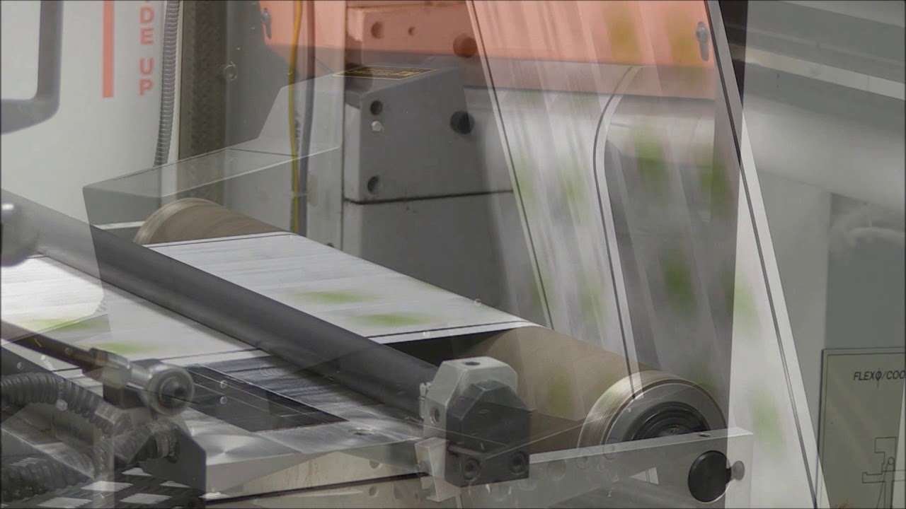 Printing of flexible packaging at FMP - YouTube
