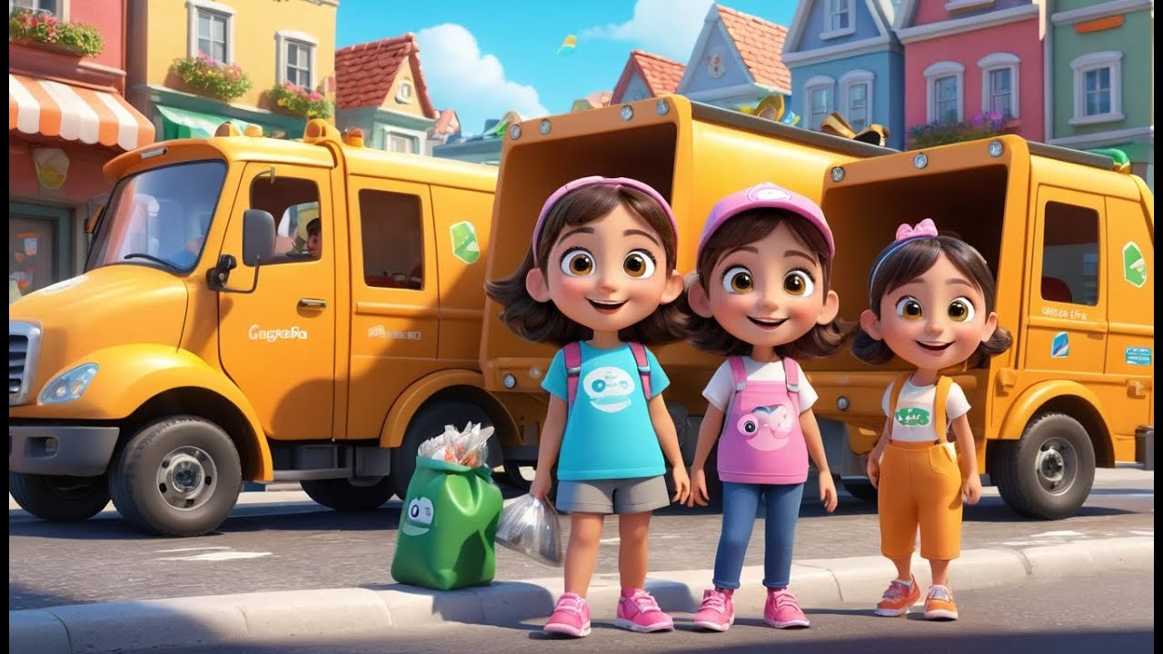 Garbage Truck Parade – Count the Colors! | Fun Truck Song for Kids ...
