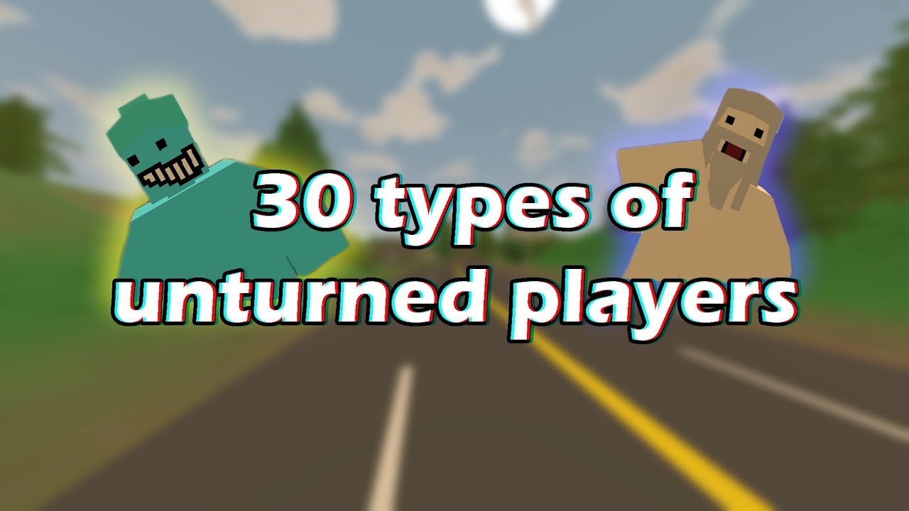 30 Types Of Unturned Players - YouTube