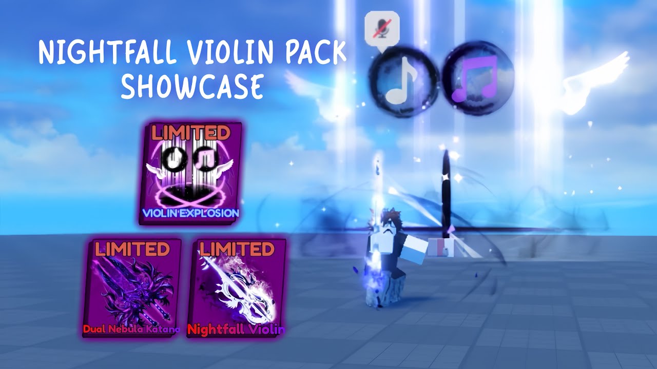 Nightfall Violin Pack Showcase (Roblox Blade Ball) - YouTube